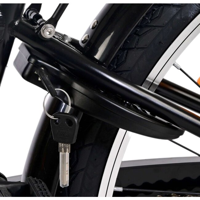 Volare Thombike 26 inch jongensfiets, zwart/groen, met 3V