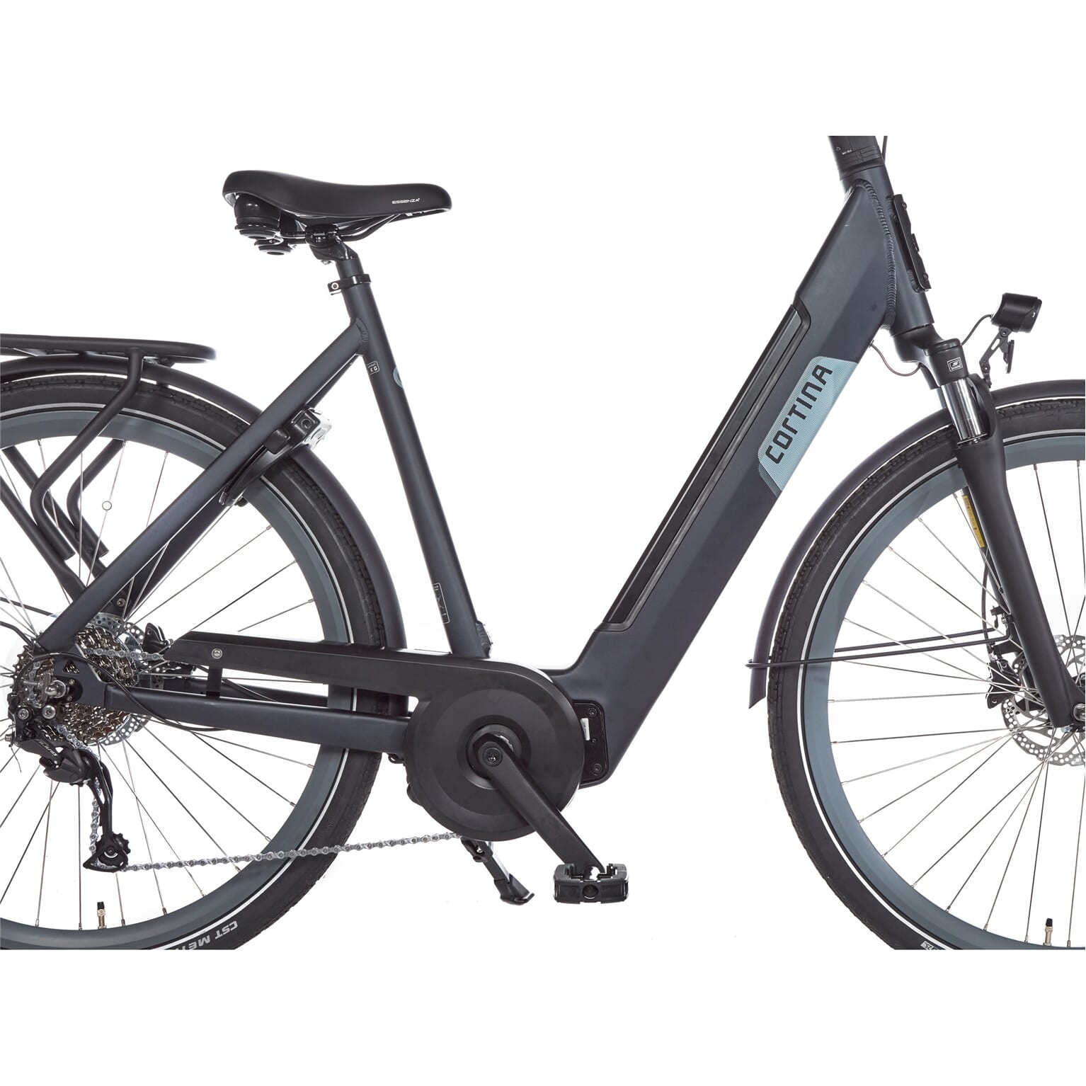 Cortina E-Nite 9V Elekrische fiets Stone Mat - Premiumbikes