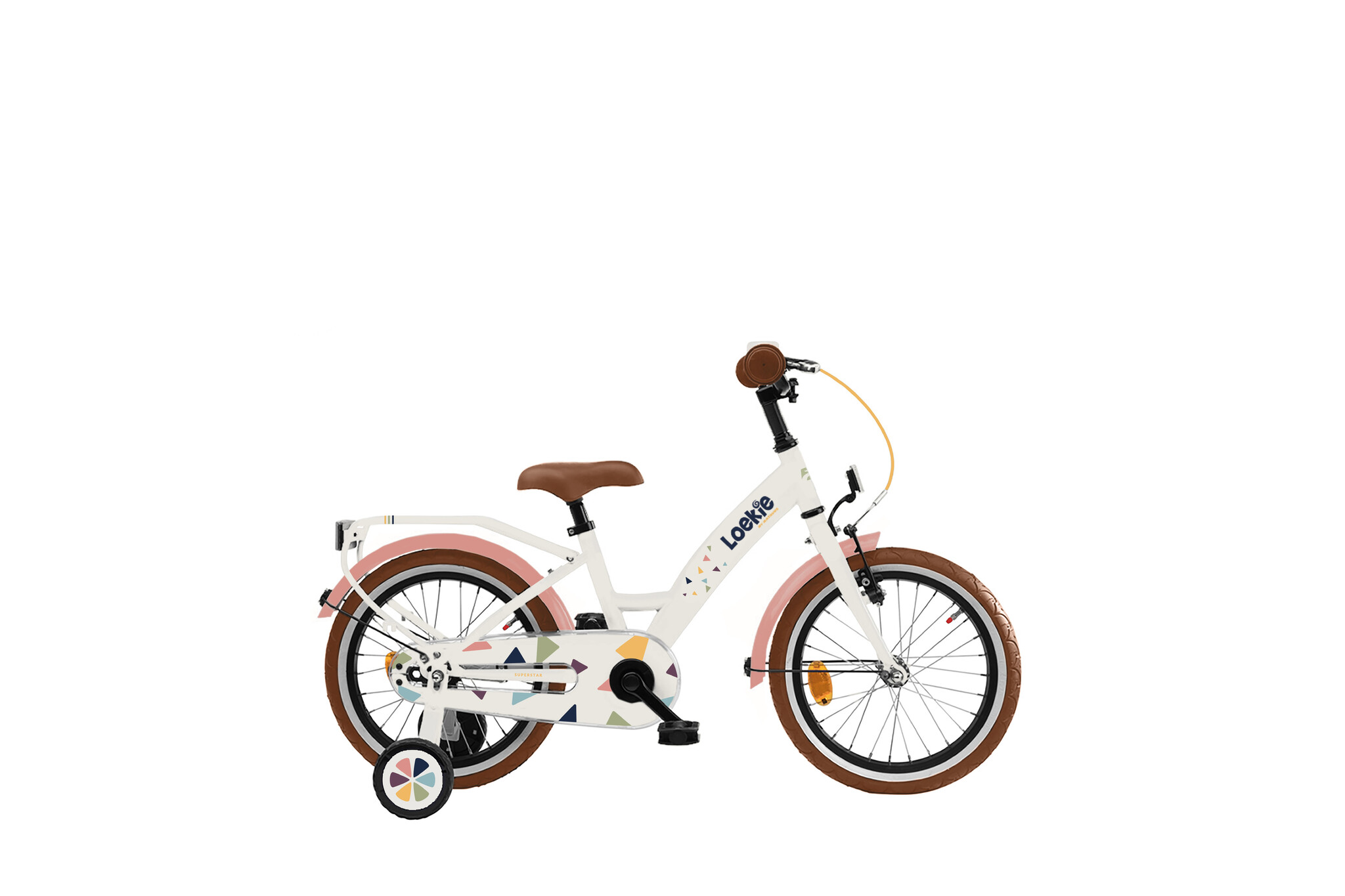 Loekie Superstar Terrazzo meisjesfiets 12 inch
