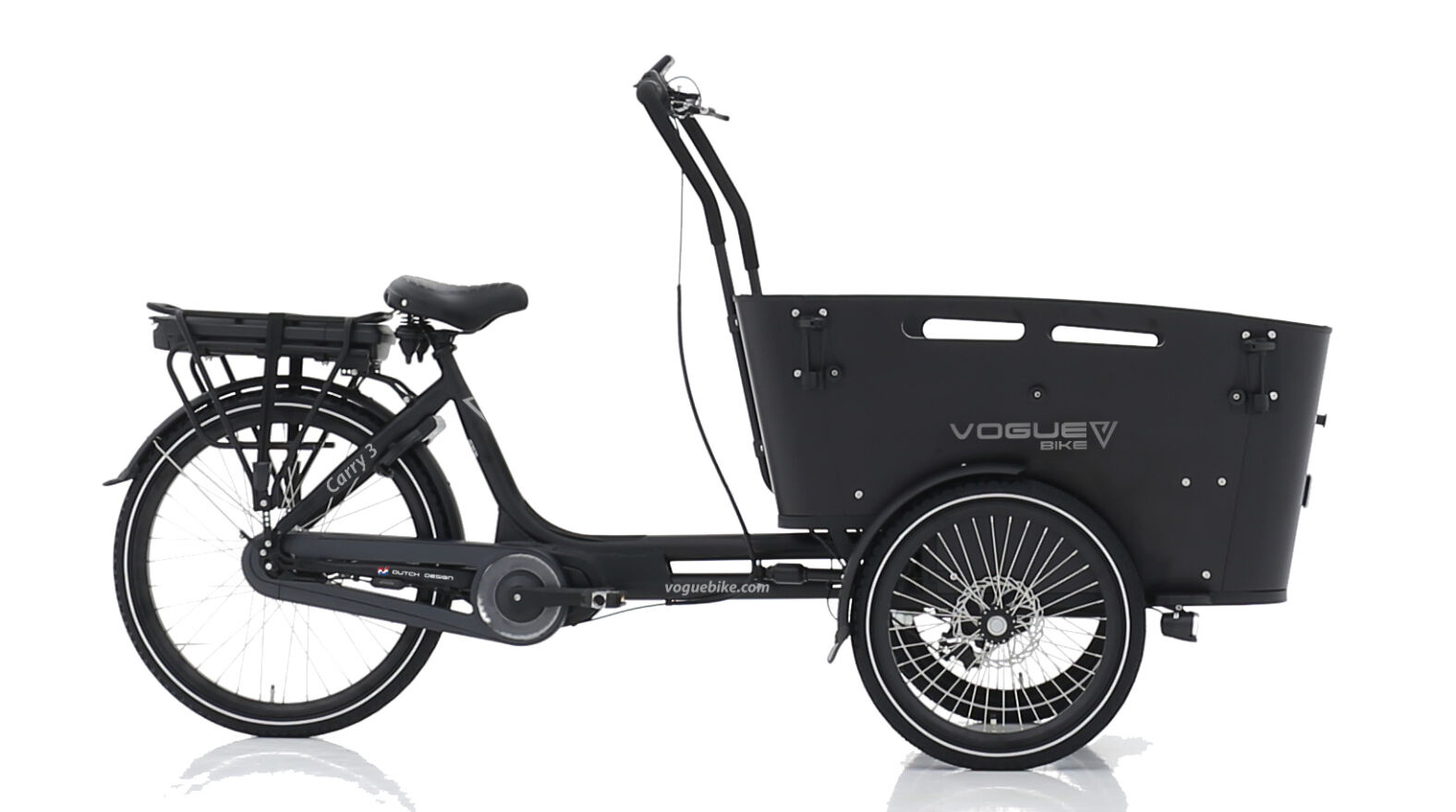 Vogue Carry 3 elektrische bakfiets Ananda M81 motor
