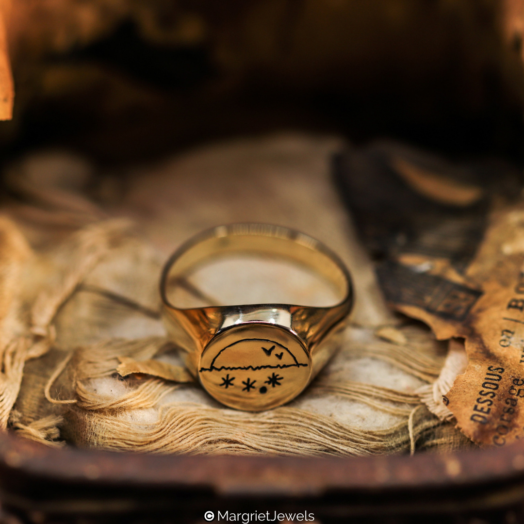 Ring MACHARA, gold - Margriet Jewels