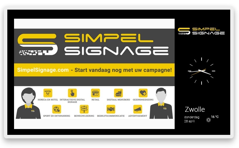 Simpel Signage PLUS CMS 2 jaar licentie en Media Player - Officiële geautoriseerde EU ...