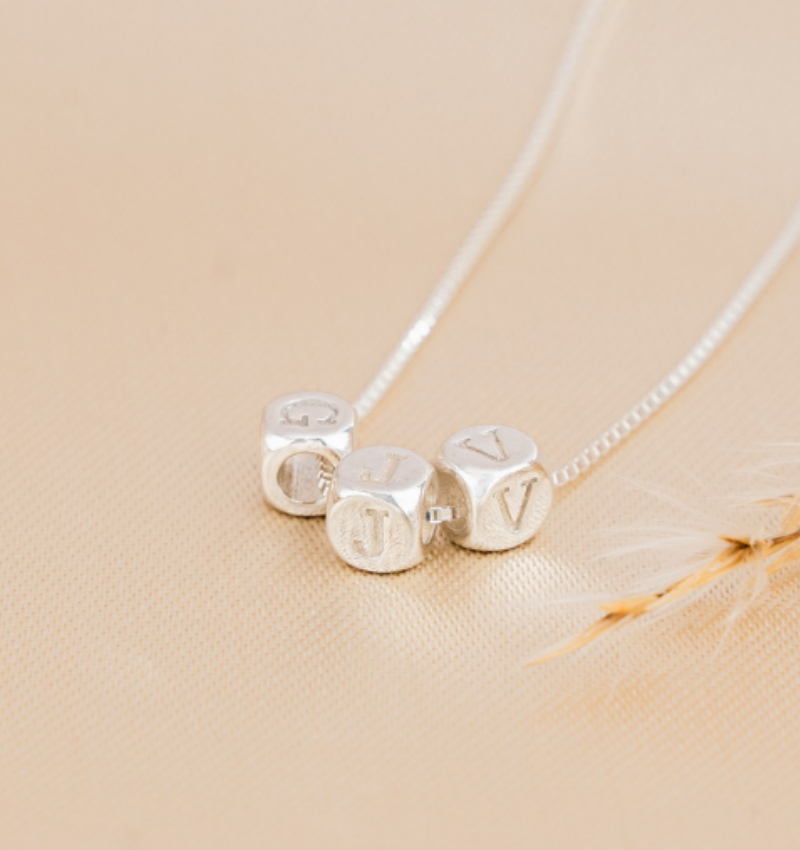 Letter Chain Cubes with 3 Initials? watch now - KAYA jewels webshop - a ...