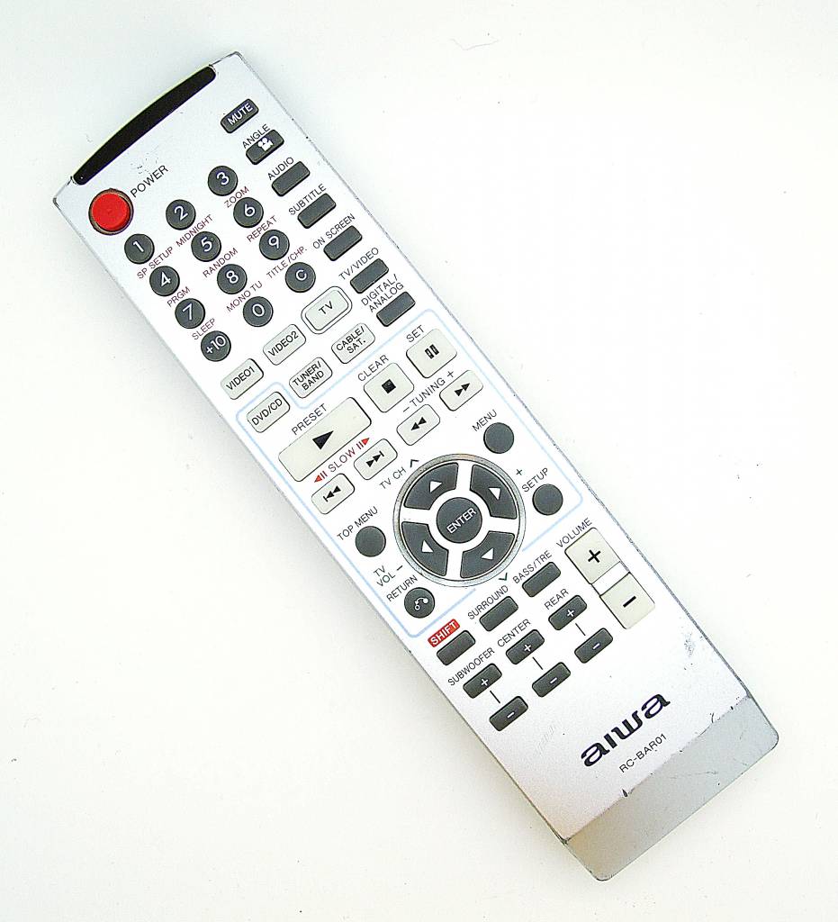 Original Aiwa remote RC-BAR01 TV/Video/DVD - Onlineshop for remote controls