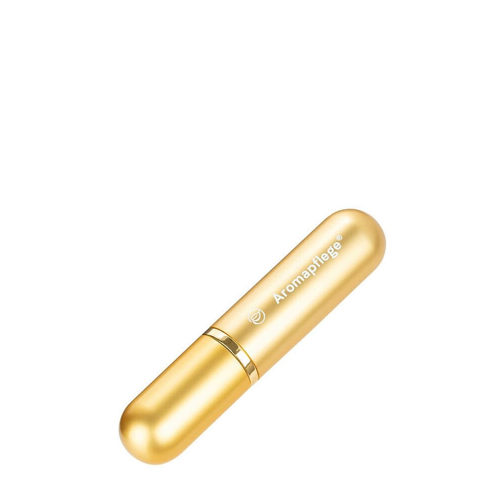 glas/aluminium inhalator goud - Aromalifestyle