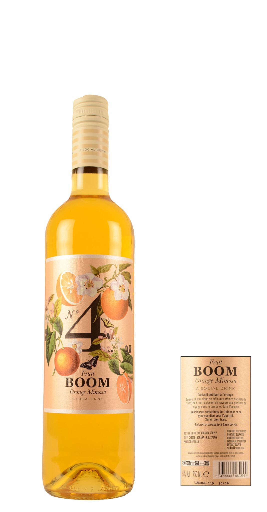 BOOM Orange Mimosa A base de Vin - WIJNDeal.NL