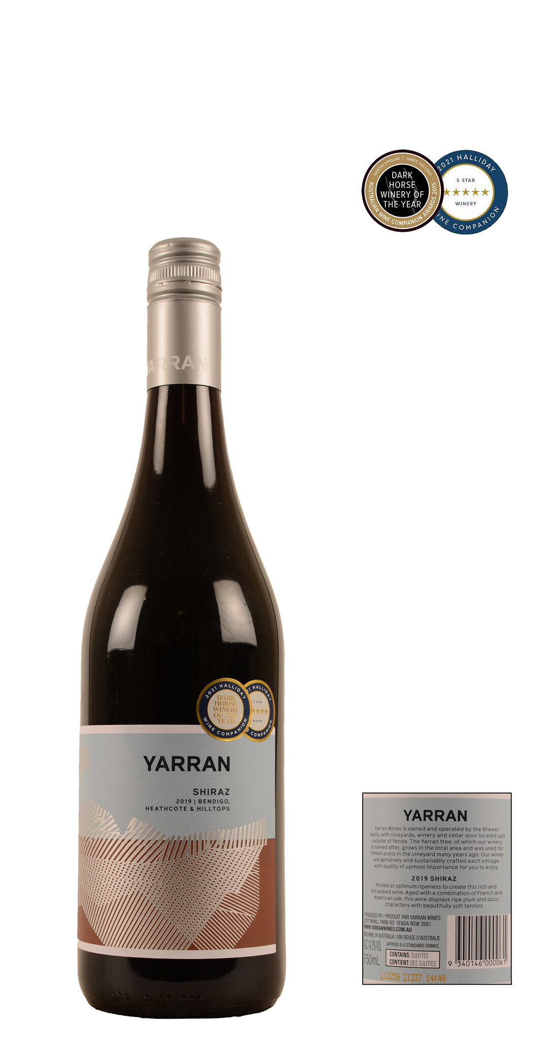 Yarran Wines Vineyard Selection - Shiraz 2020 | WIJNDeal.nl - WIJNDeal.NL