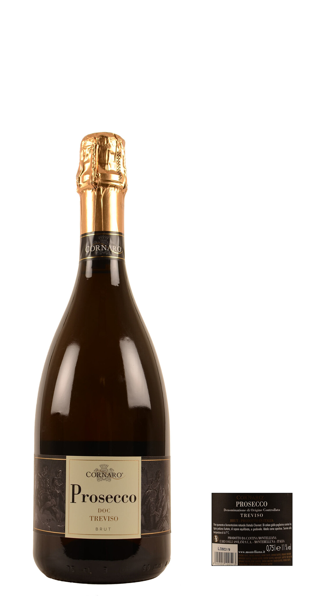 Cornaro Brut Prosecco Treviso D.O.C. - Spumante | Wijndeal.NL - WIJNDeal.NL