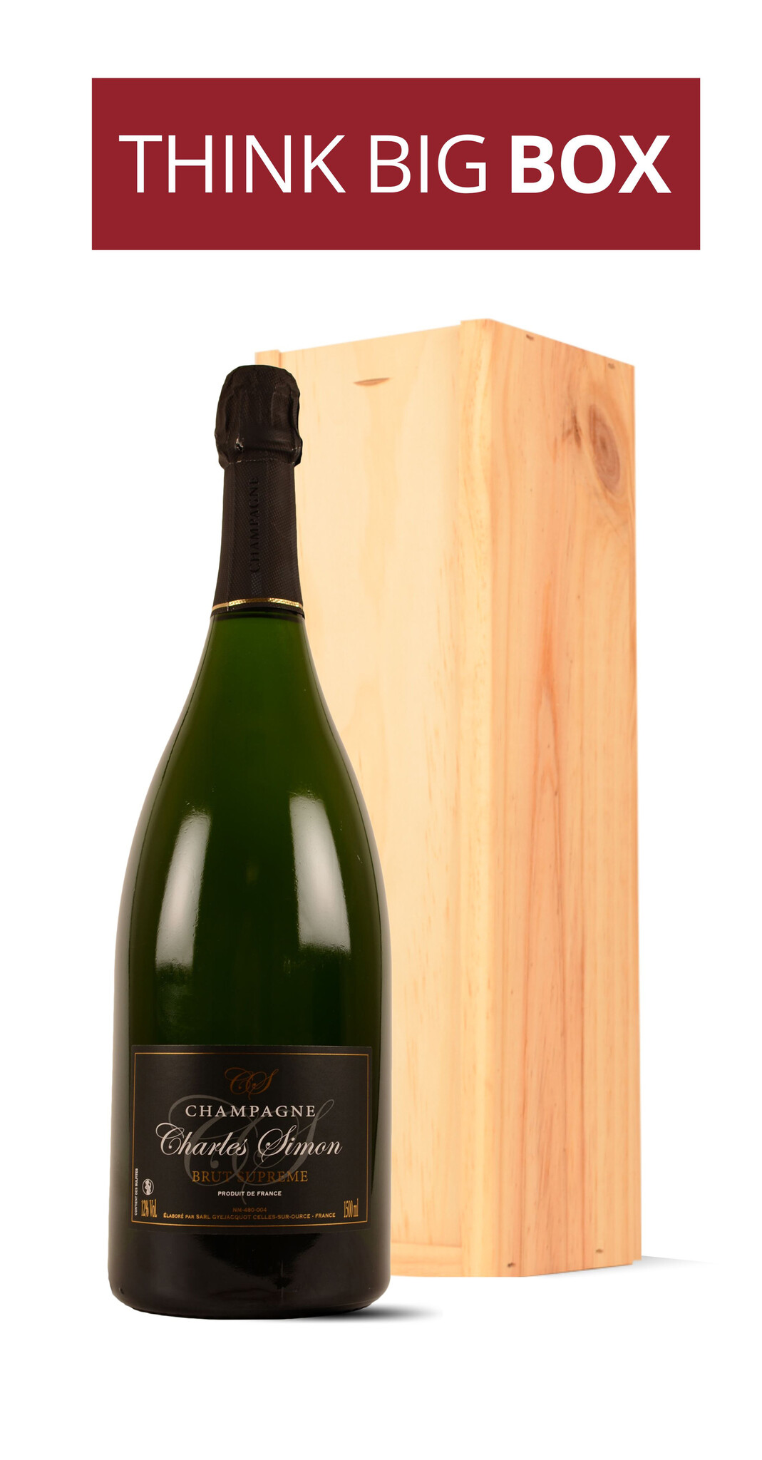 Champagne Charles Simon Brut Suprême Magnum| WIJNDeal.nl - WIJNDeal.NL