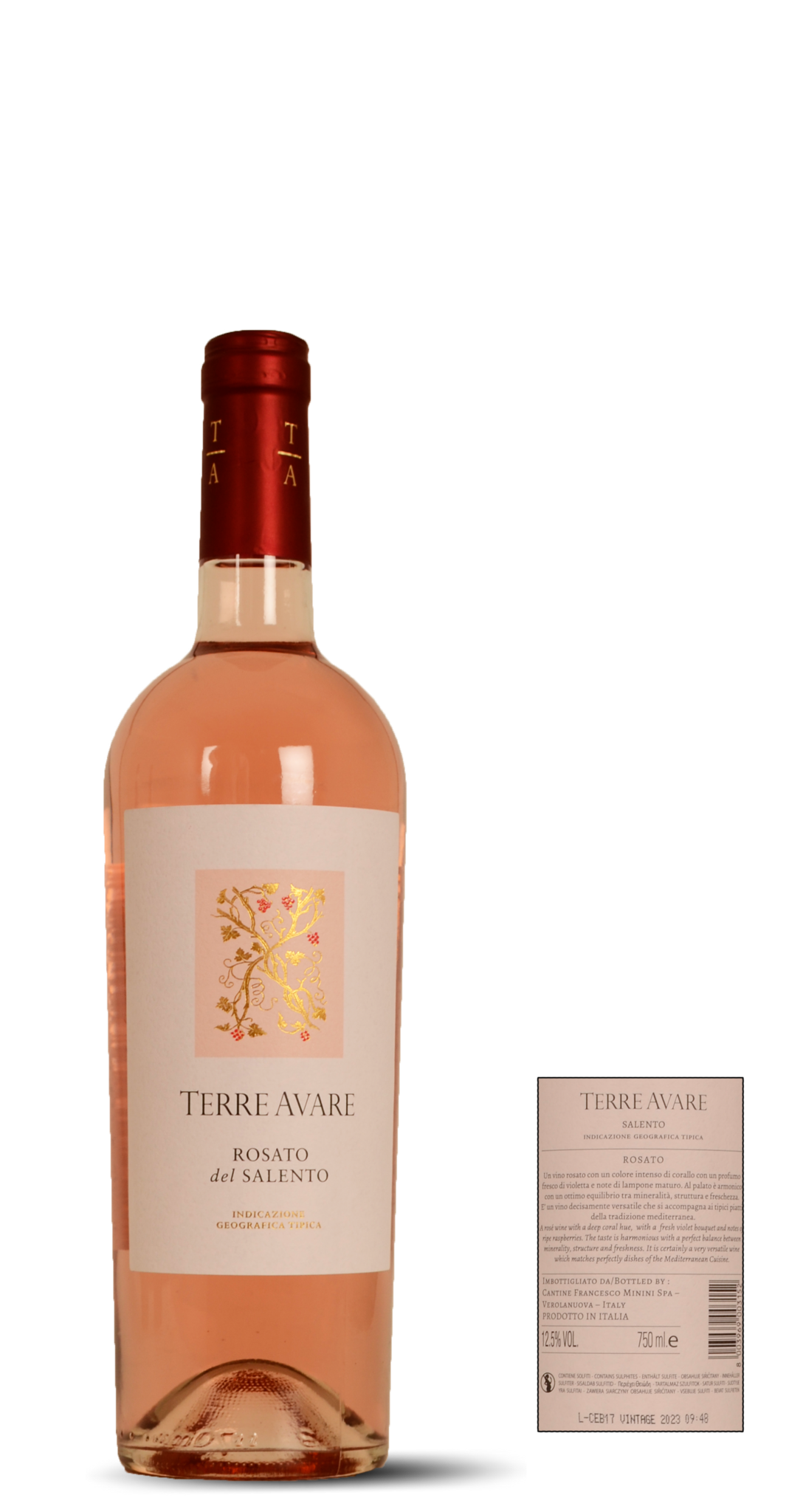 Terre Avare Rosato del Salento | Wijndeal.nl - WIJNDeal.NL