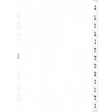 A5 Register A-Z (2Buchstaben) - Papierhaus STÖGER Onlineshop