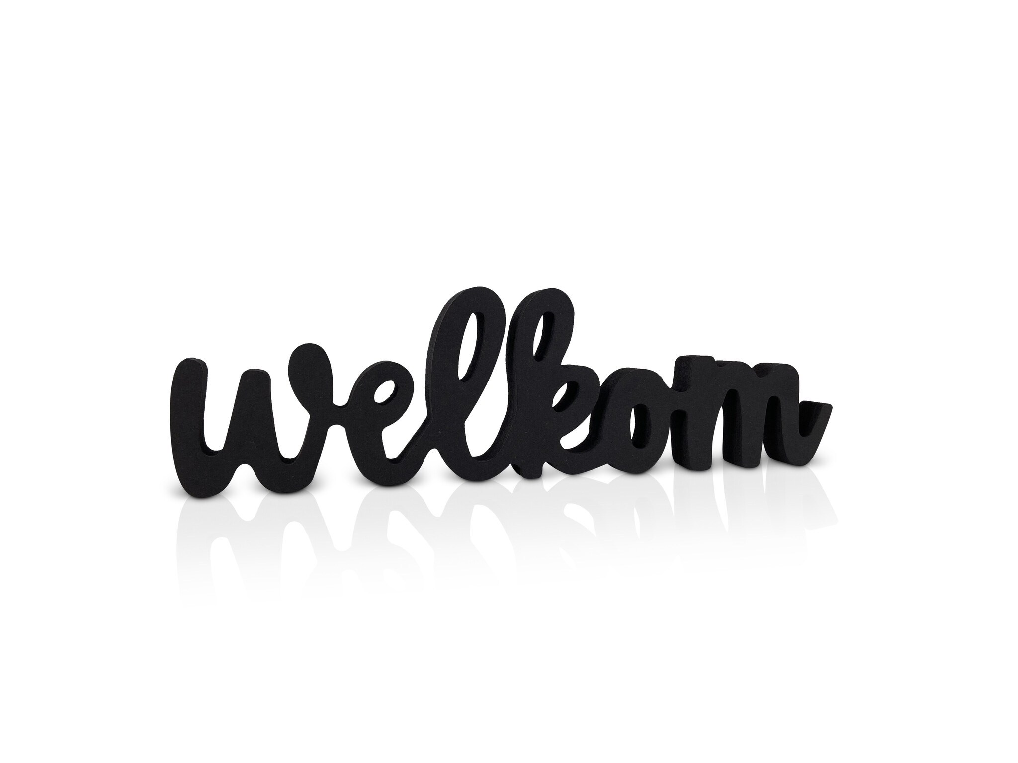 WELKOM van zwart hout