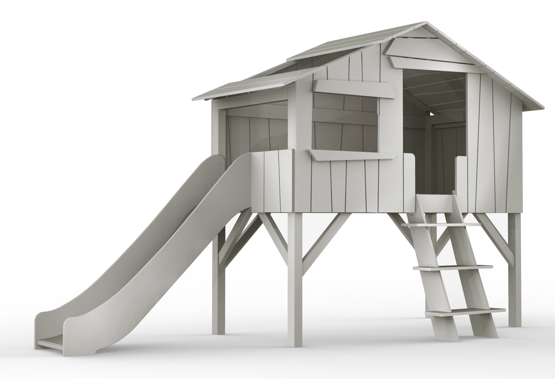 MATHY BY BOLS Baumhaus Etagenbett mit Rutsche - ROMY Kindermöbel