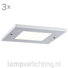Platte LED Opbouw Spots Rond - Set van 3 - Extra Platte LED Spots 4 mm ...
