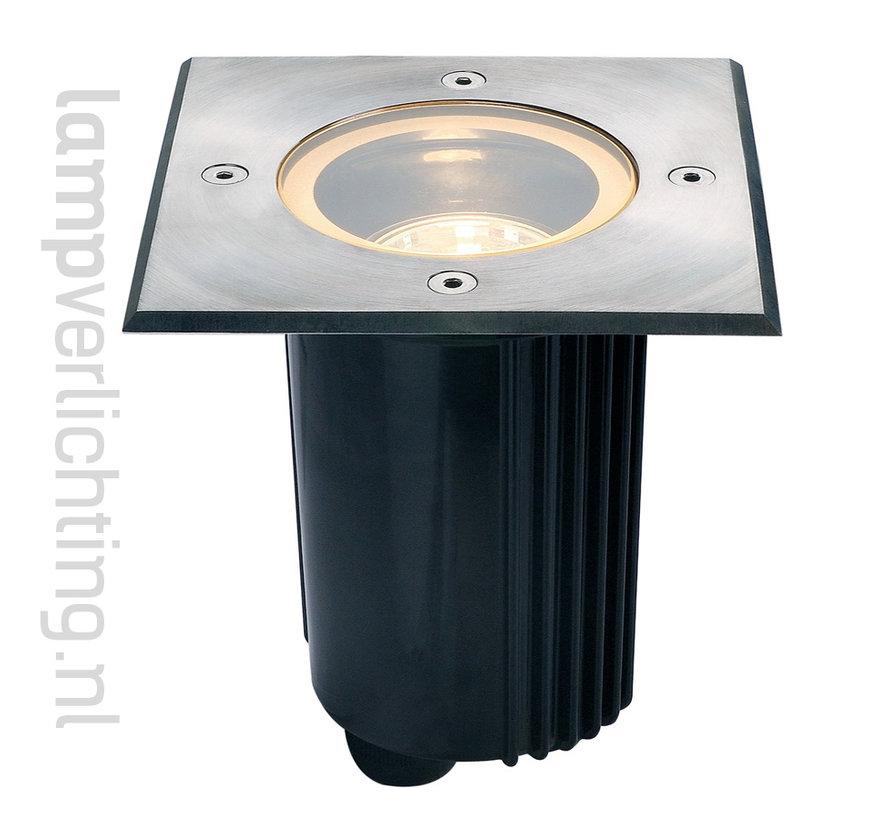 Grondspot GU10 Vierkant Verstelbaar - Voor GU10 LED - Rvs 316 - Tip ...