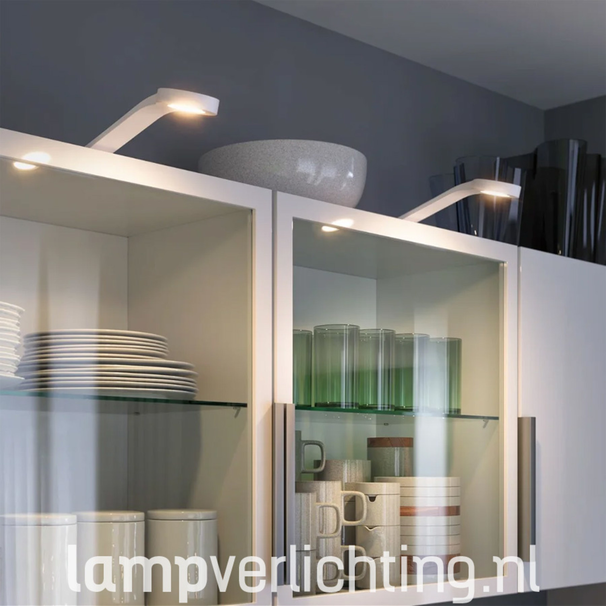 Kastverlichting Set Top - Instelbaar Wit - Spots voor op de kast ...