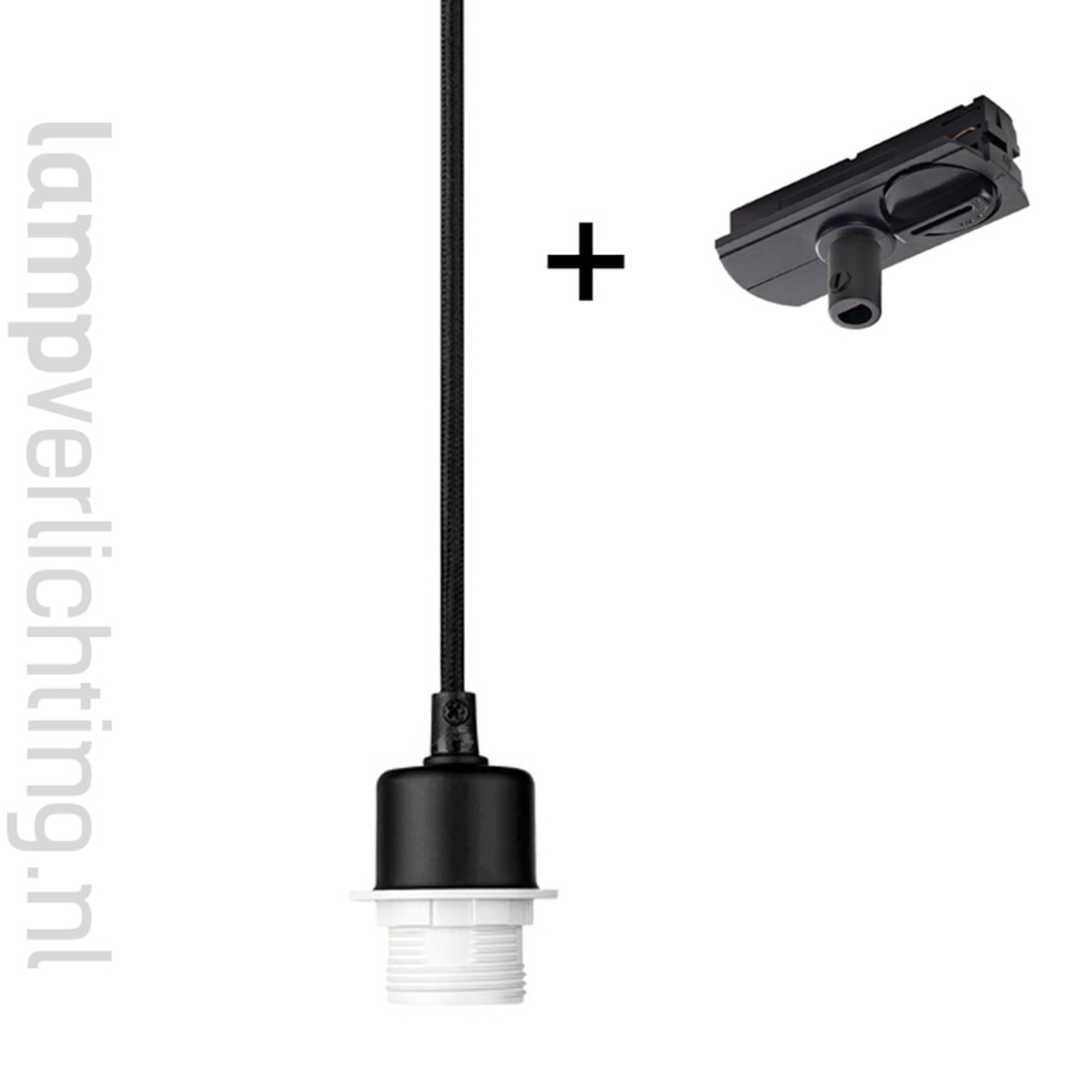 1-Fase Rail Snoer met Fitting voor Lampenkap - Zelf samenstellen ...