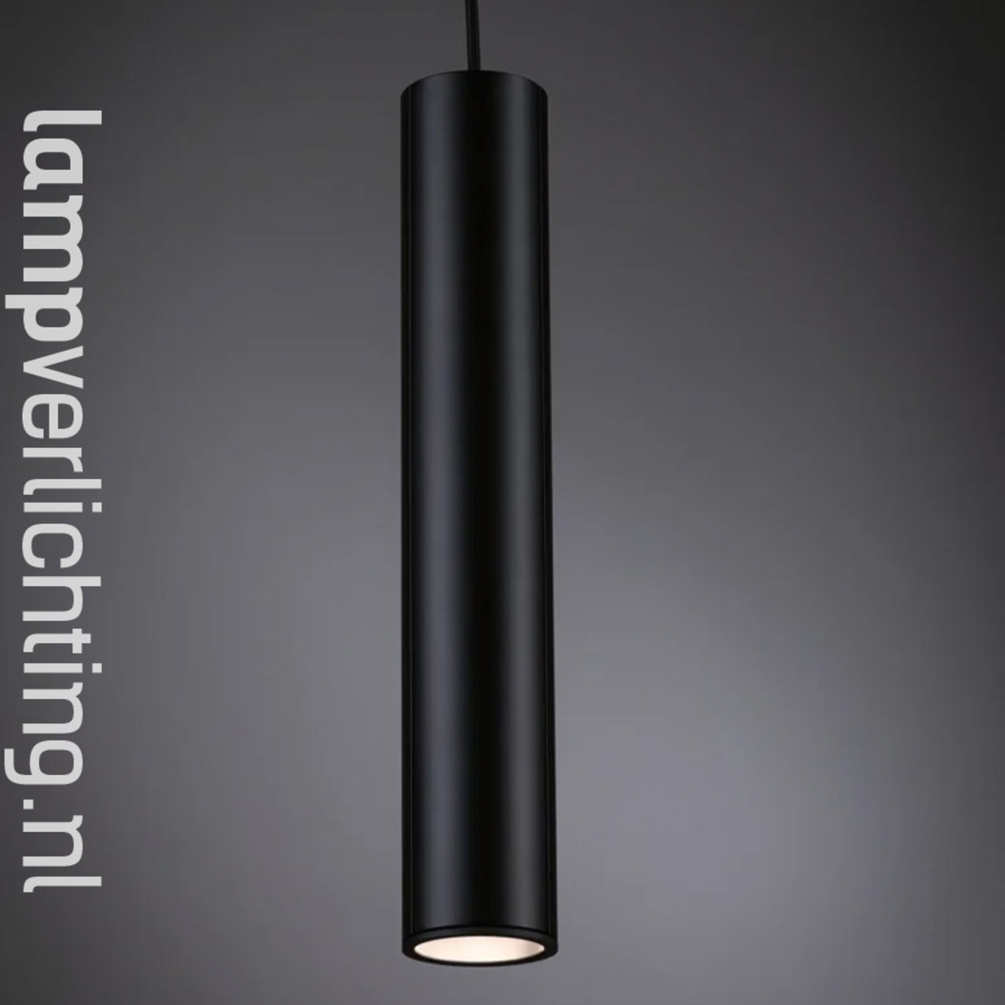 Lux Rail Hanglamp Koker GU10 - Wit of zwart - Smalle koker 6,5 x 38 cm ...