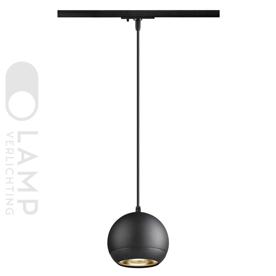 1-Fase Rail Hanglamp Bol Groot - Ø 15 cm - Retro Bol Rail Lamp ...