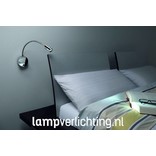 LED Leeslamp Flexibel met schakelaar - Wit, zwart of chroom ...