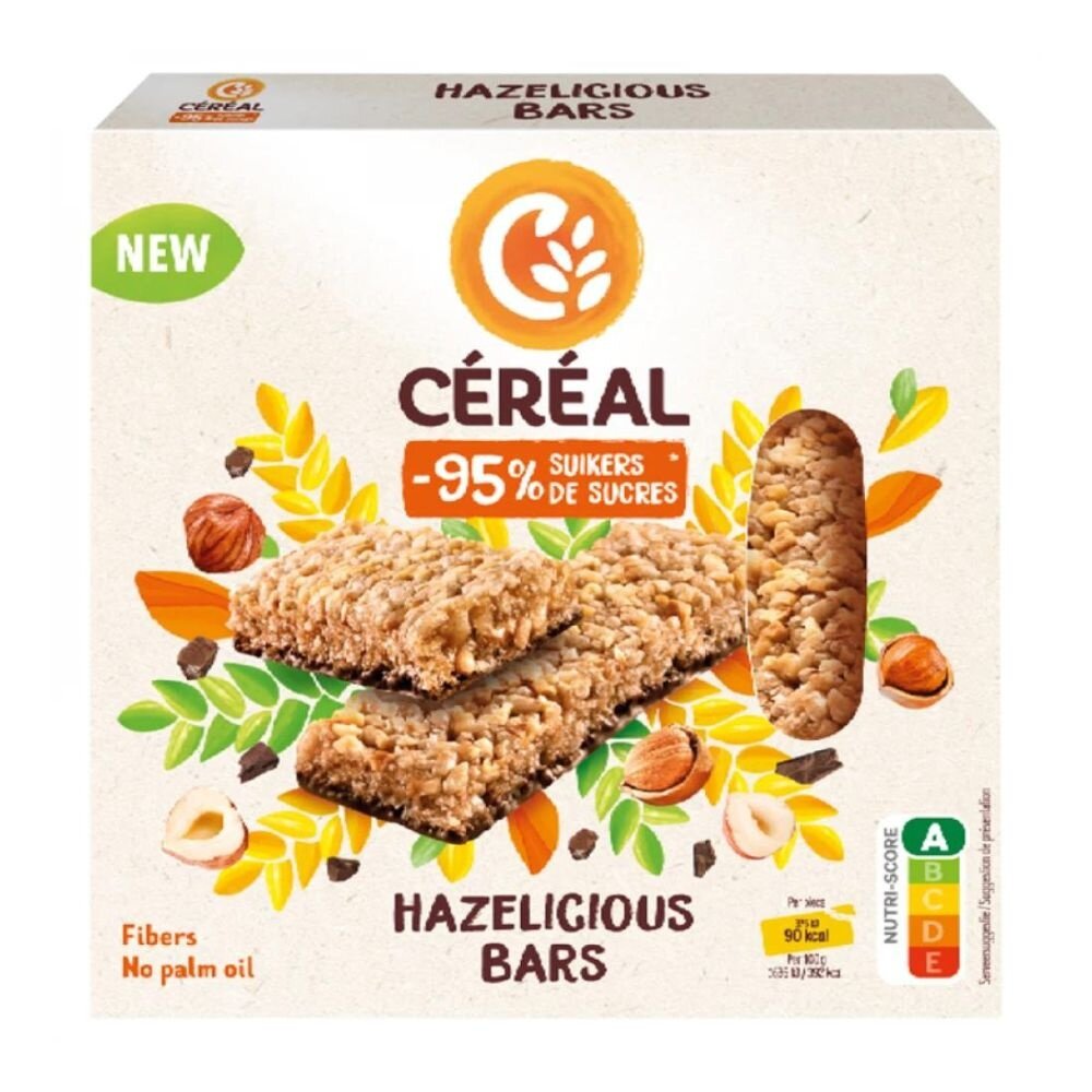 Céréal - Hazelicious Bars (3x23 gr) - Lowcarbcenter.nl