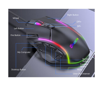 MKESPN X15 Optical Gaming Mouse Wired - 12 Buttons with Macros | Stuff ...