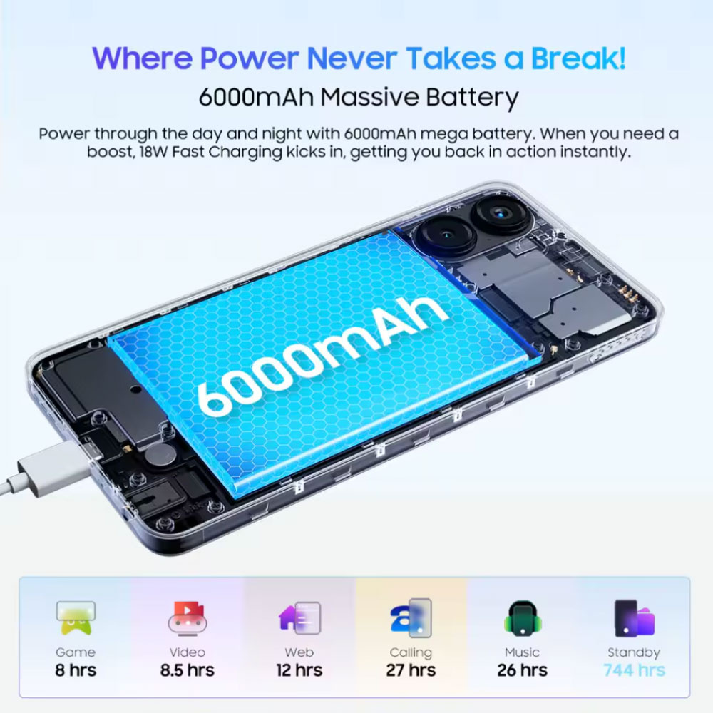 Smartphone Blackview Color 8 - 16 Go de RAM - 128 Go de stockage - 50 ...