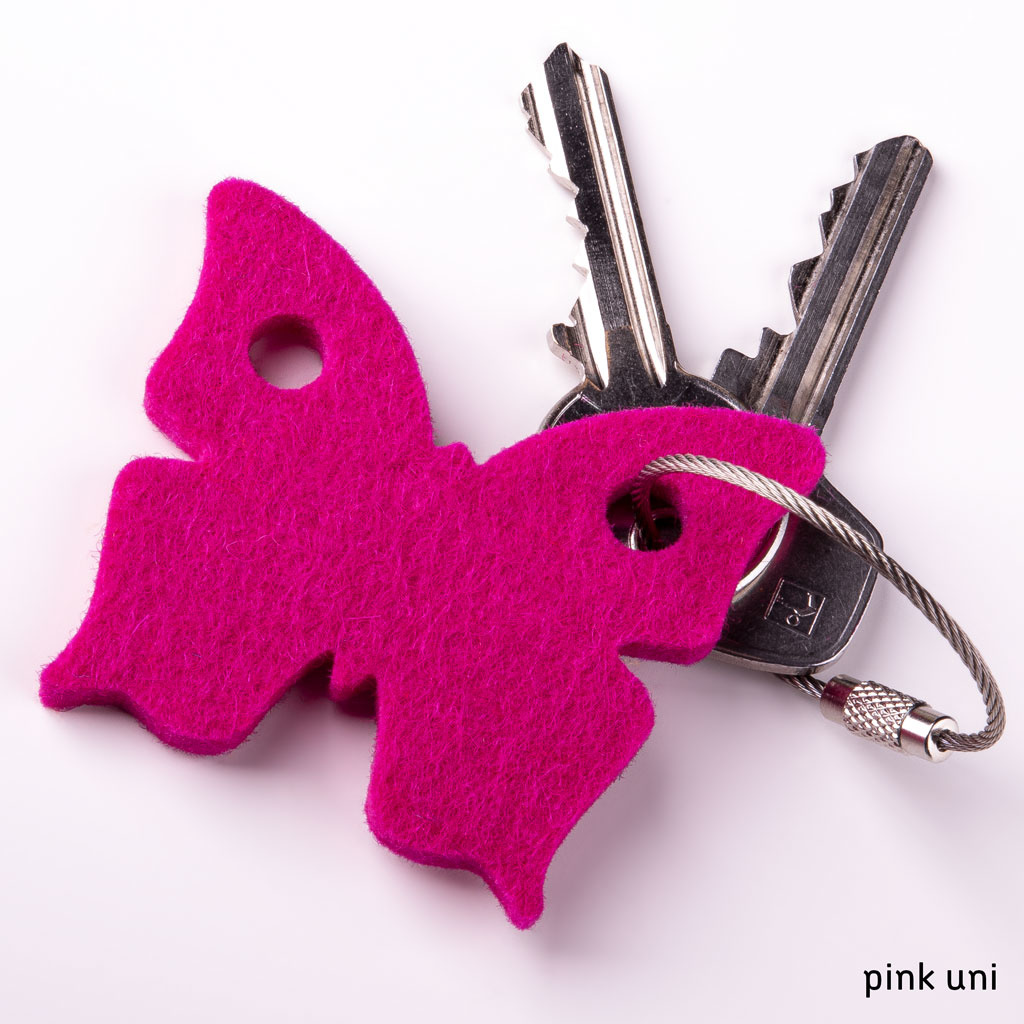 butterfly keychain of felt - werktat