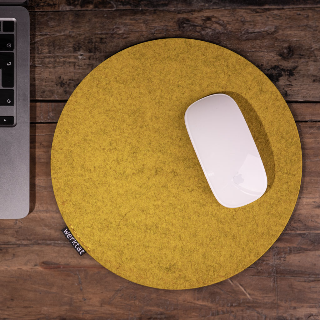 Round mouse mat felt - werktat