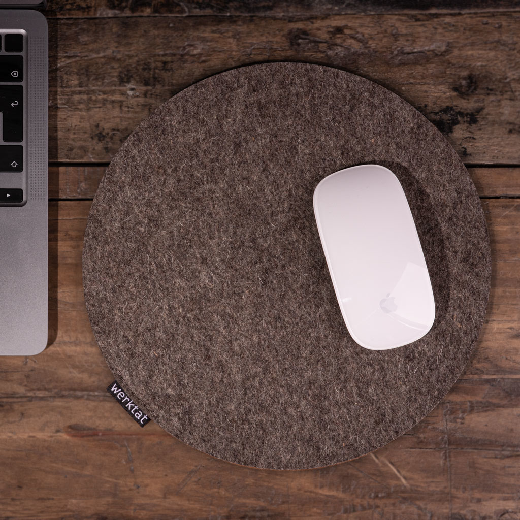 Round mouse mat felt - werktat