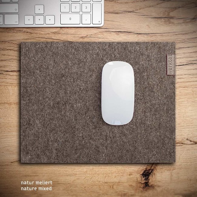 rectangular felt mouse pad, comfortable size, many colors - werktat