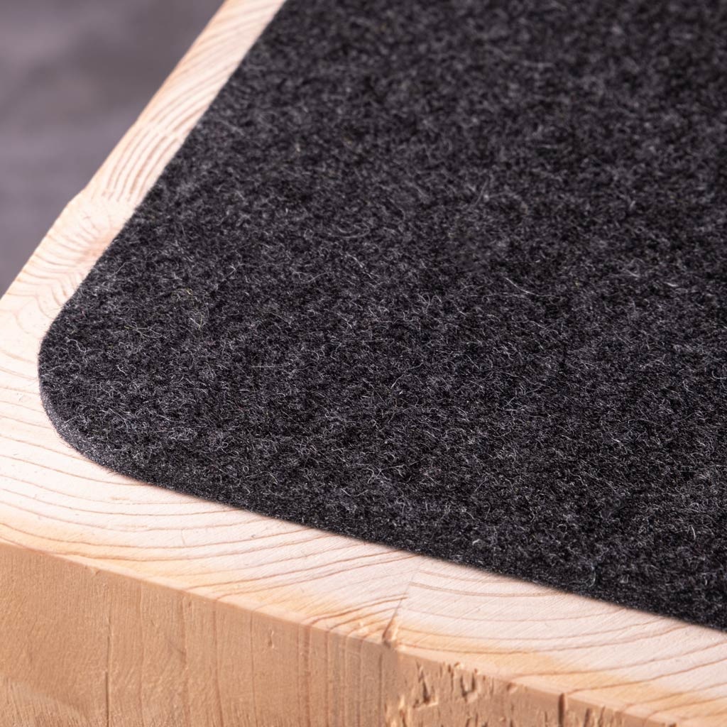 seating mat square felt angular & rounded - werktat