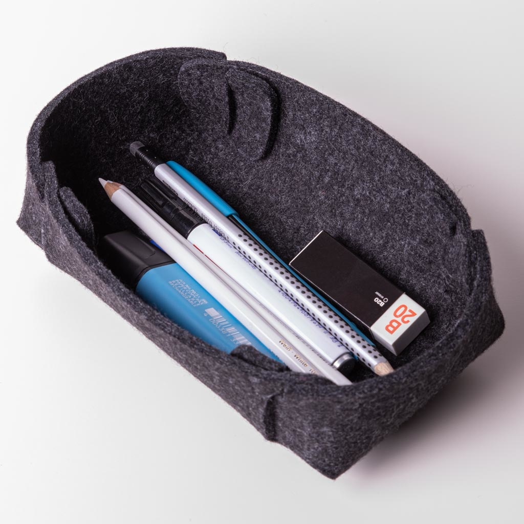 Pencil basket of felt - werktat