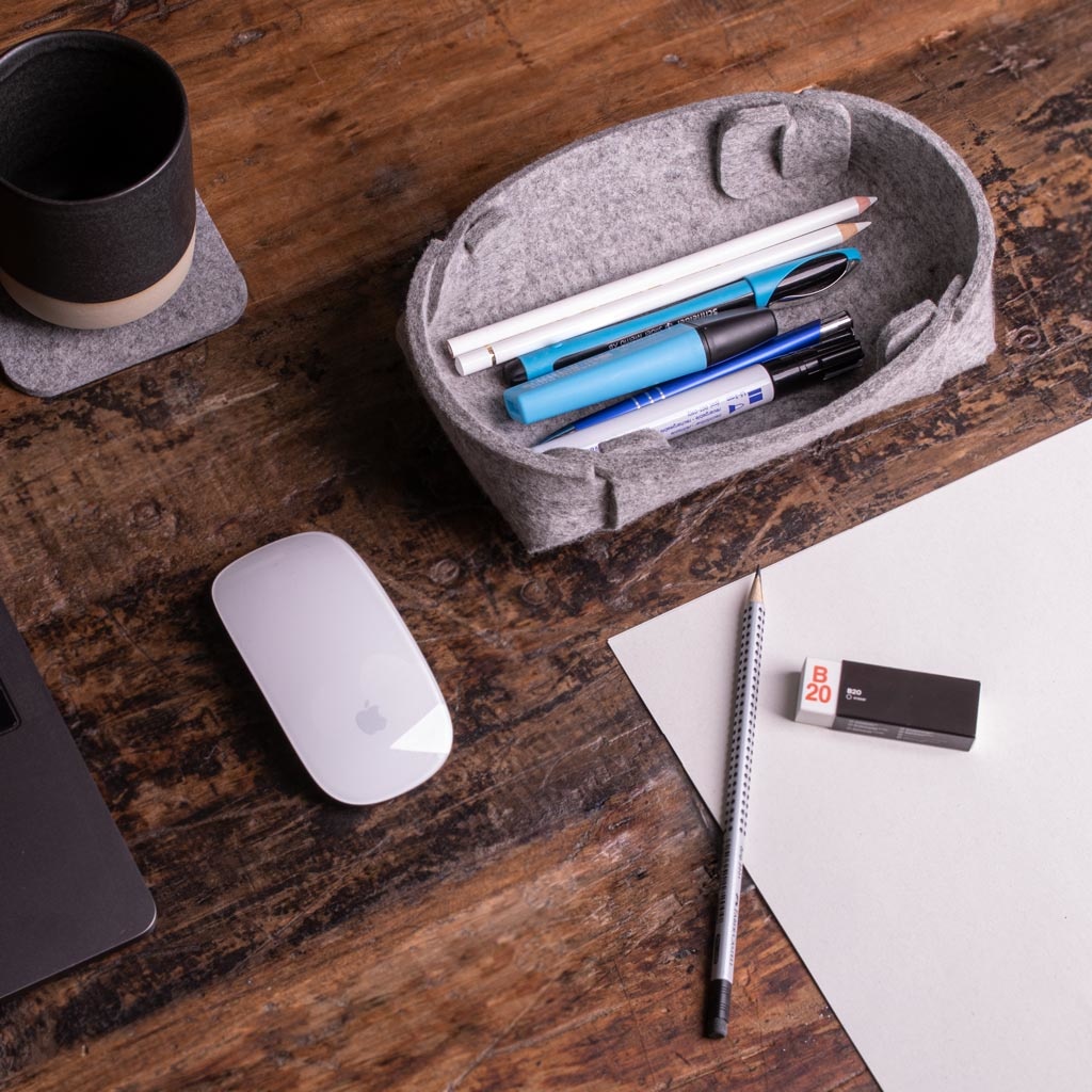 Pencil basket of felt - werktat