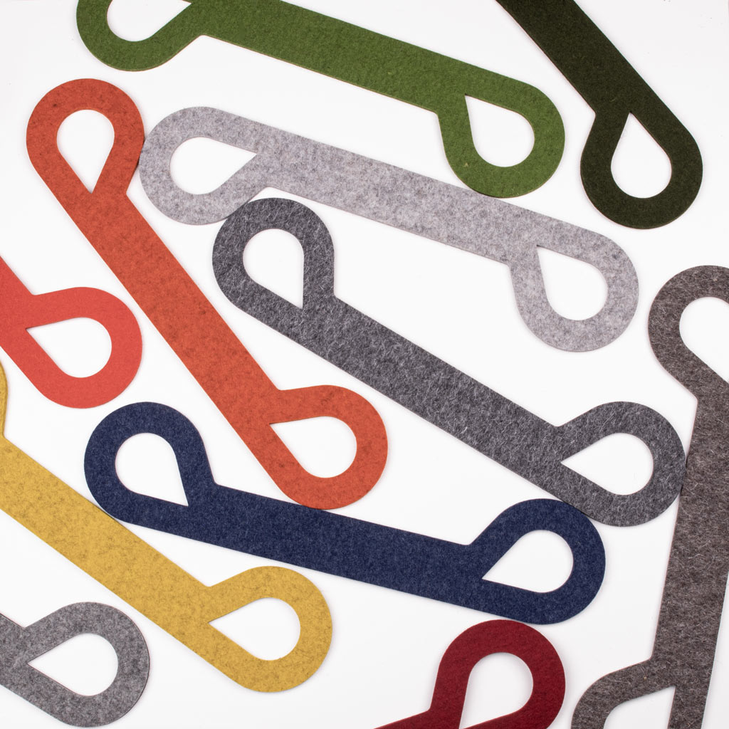 Door buffer handle of felt - werktat