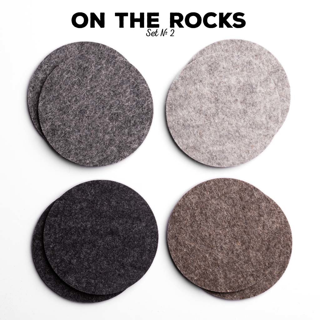 coasters felt colorful - werktat