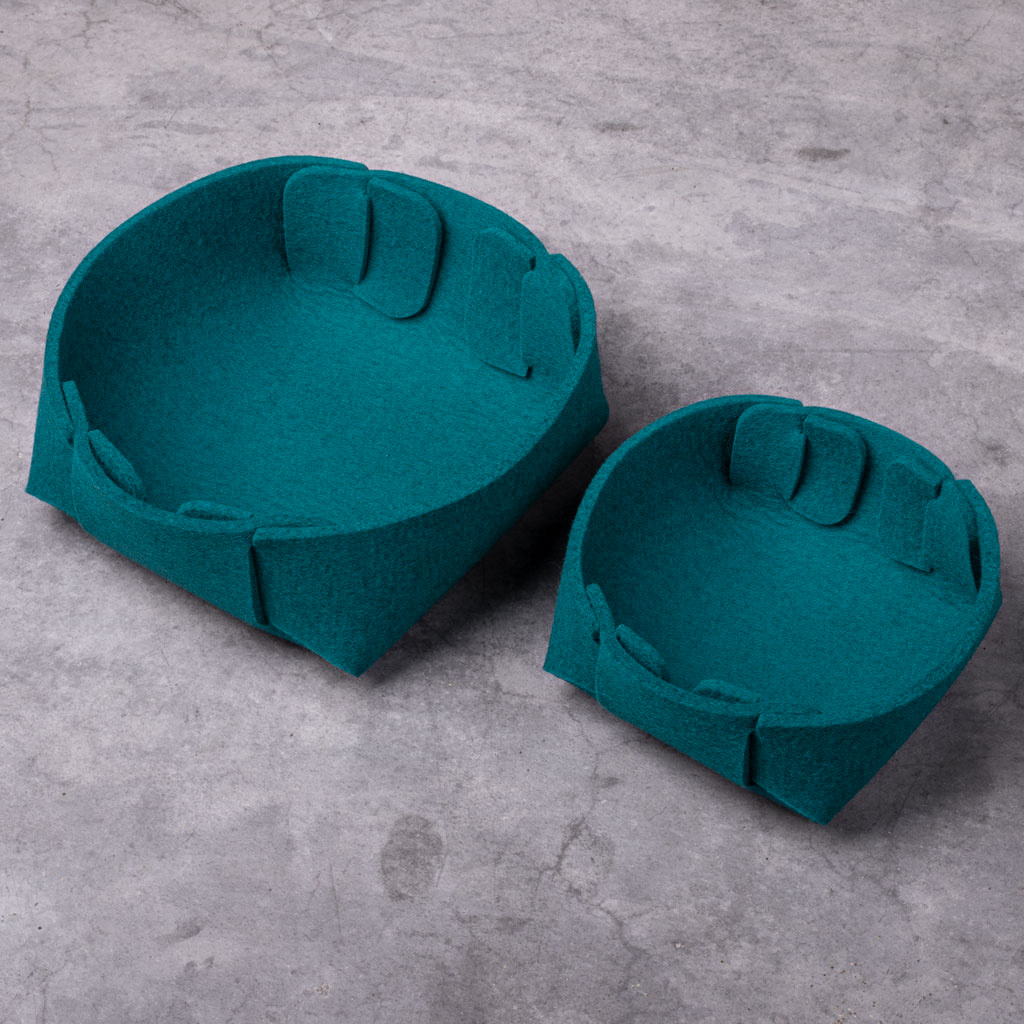 set of 2 felt baskets - werktat