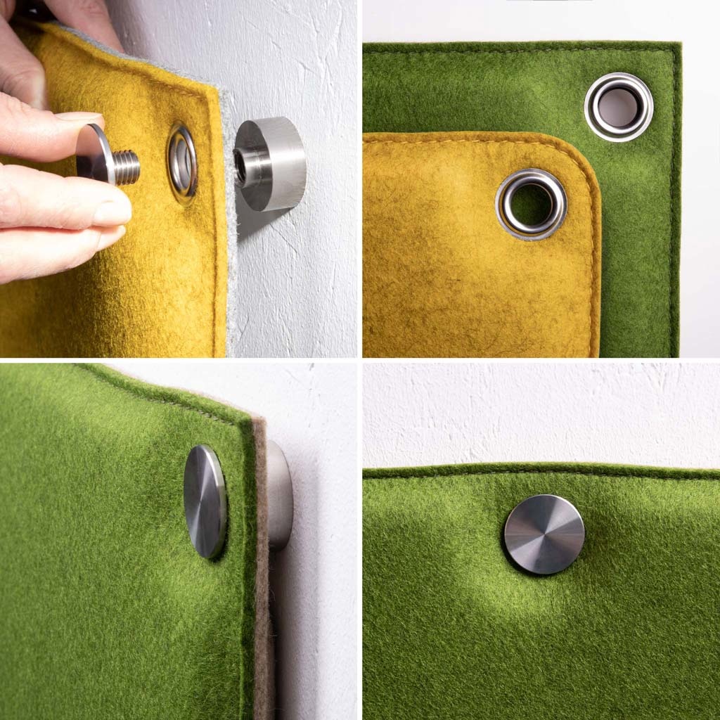 Wall cushion custom size of felt - werktat
