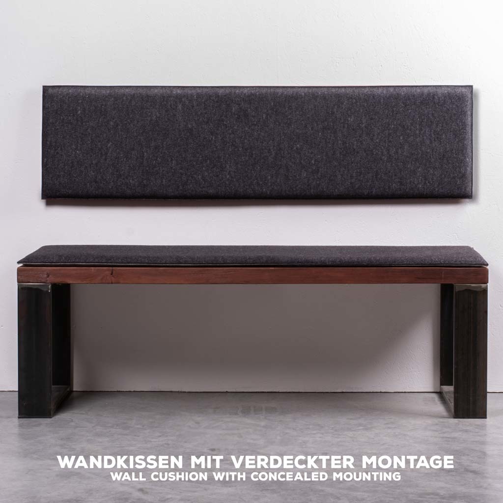 Wall cushion custom size of felt - werktat