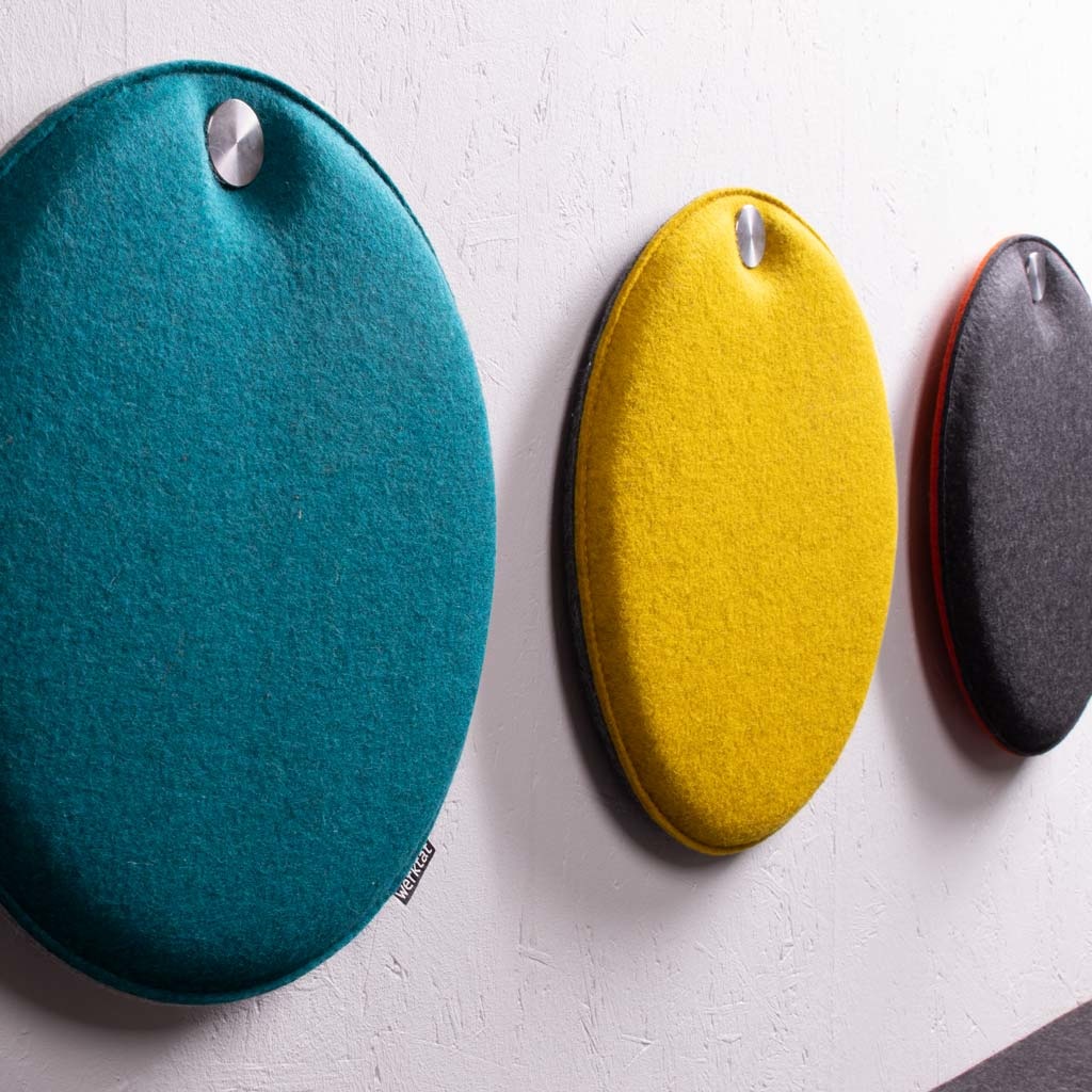 wall cushion round felt - werktat