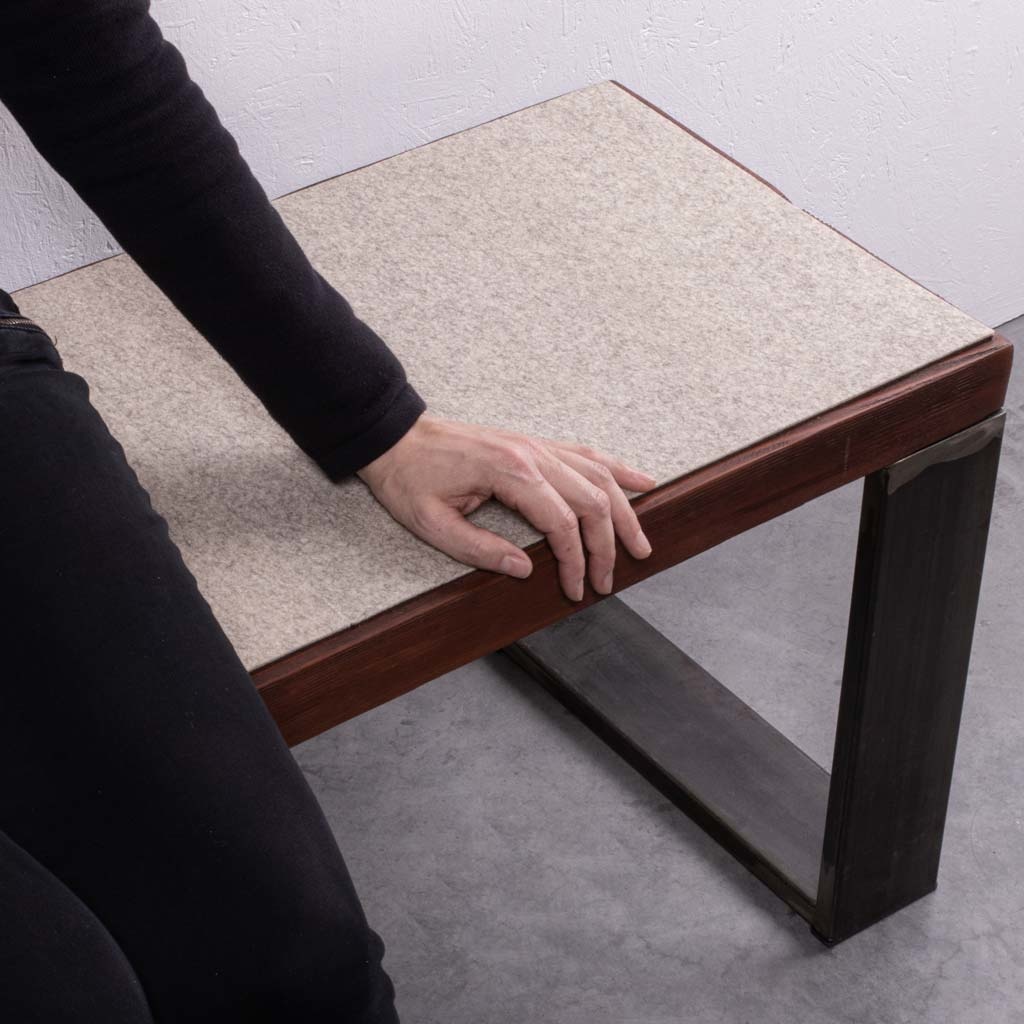 Bench mat felt made to measure two-tone - werktat