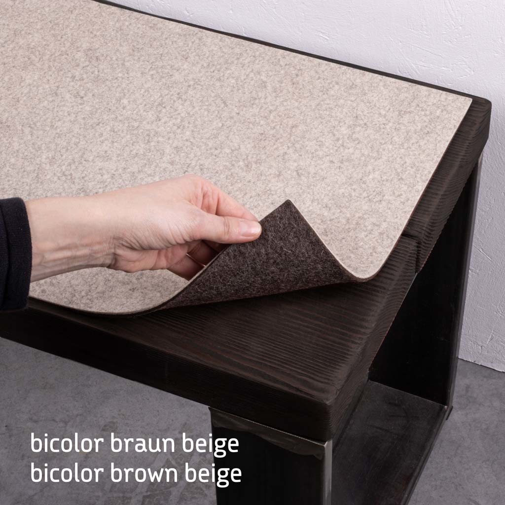 Bench mat felt made to measure two-tone - werktat