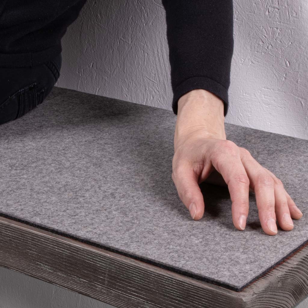 Bench mat felt made to measure two-tone - werktat