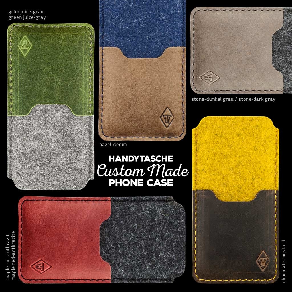 Phone case felt & leather - werktat