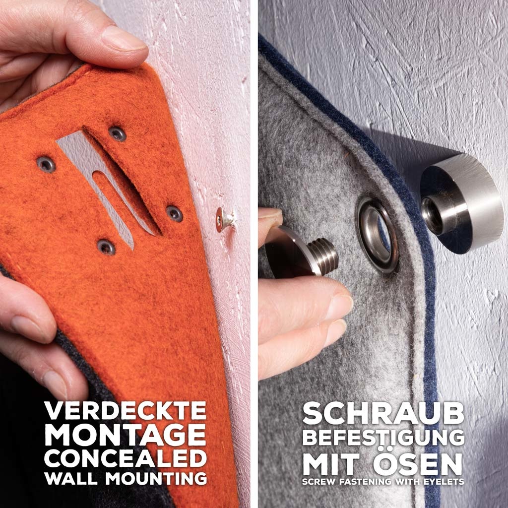 wall cushion square felt - werktat