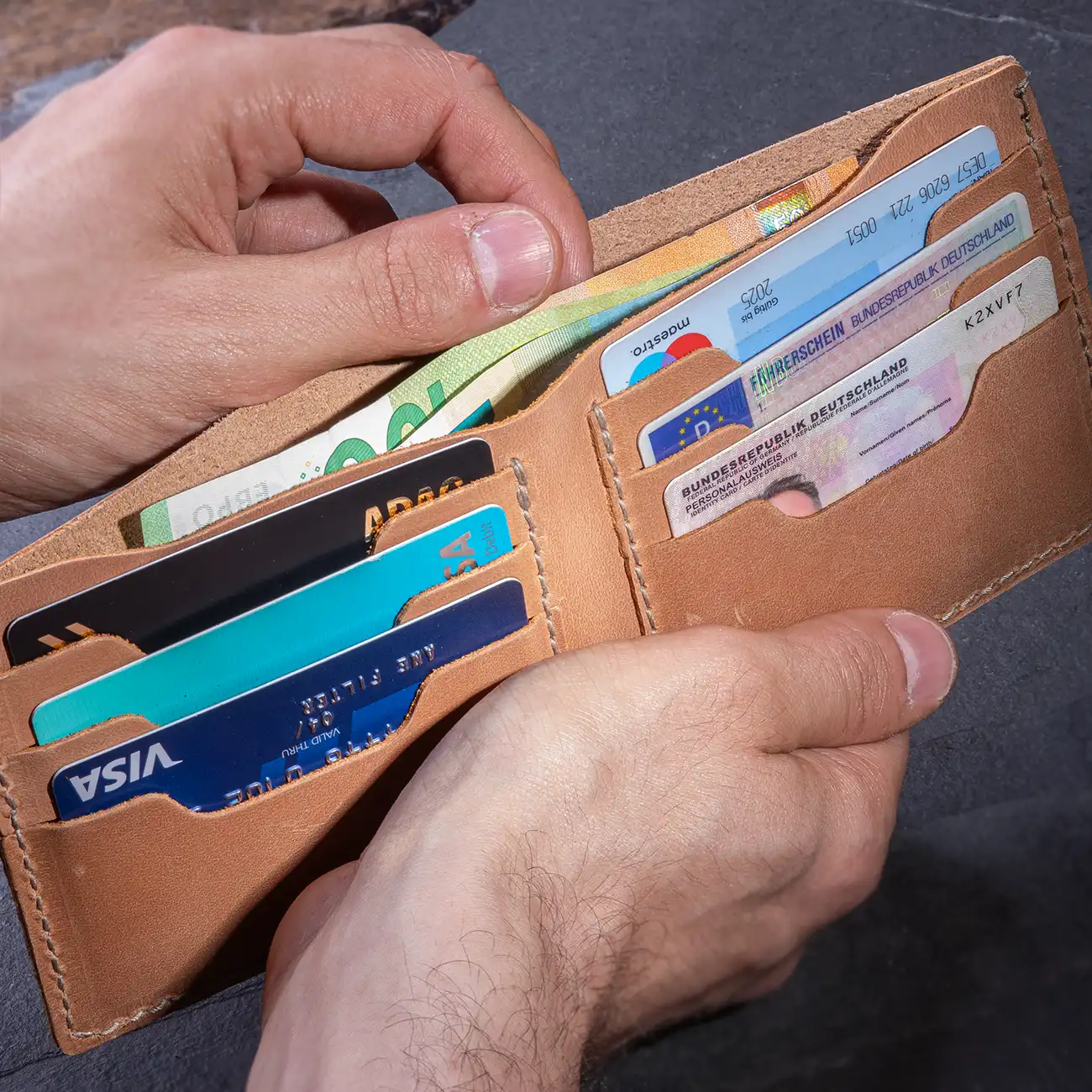 Wallet aus Leder - werktat