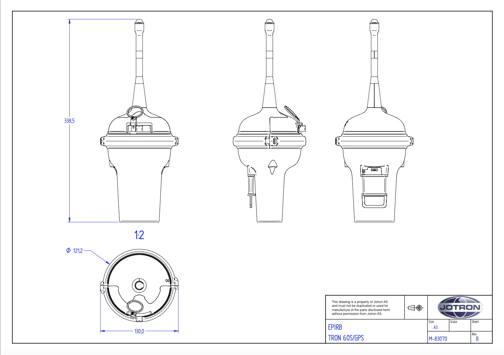 JOTRON EPIRB - Tron 60GPS with float-free bracket - SAIL360 watersport ...
