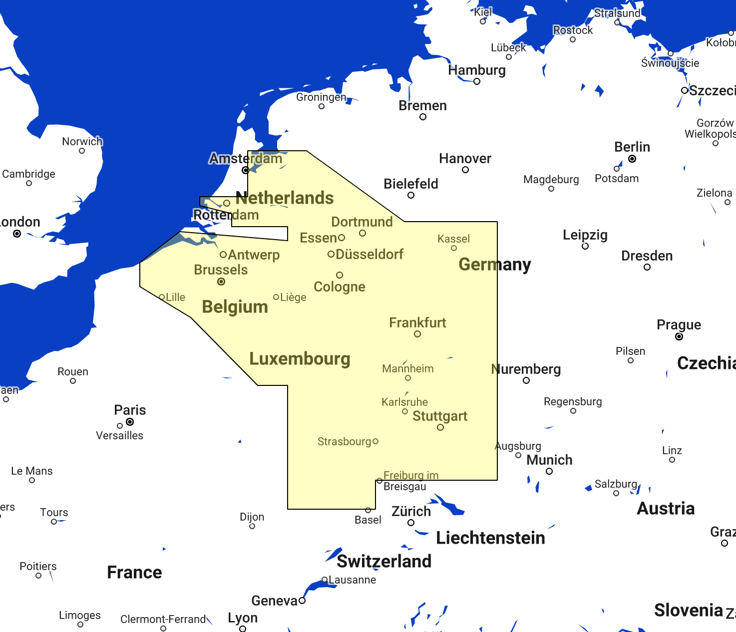 TimeZero - Belgium Inland and Rhine River Chart - SAIL360 watersport ...
