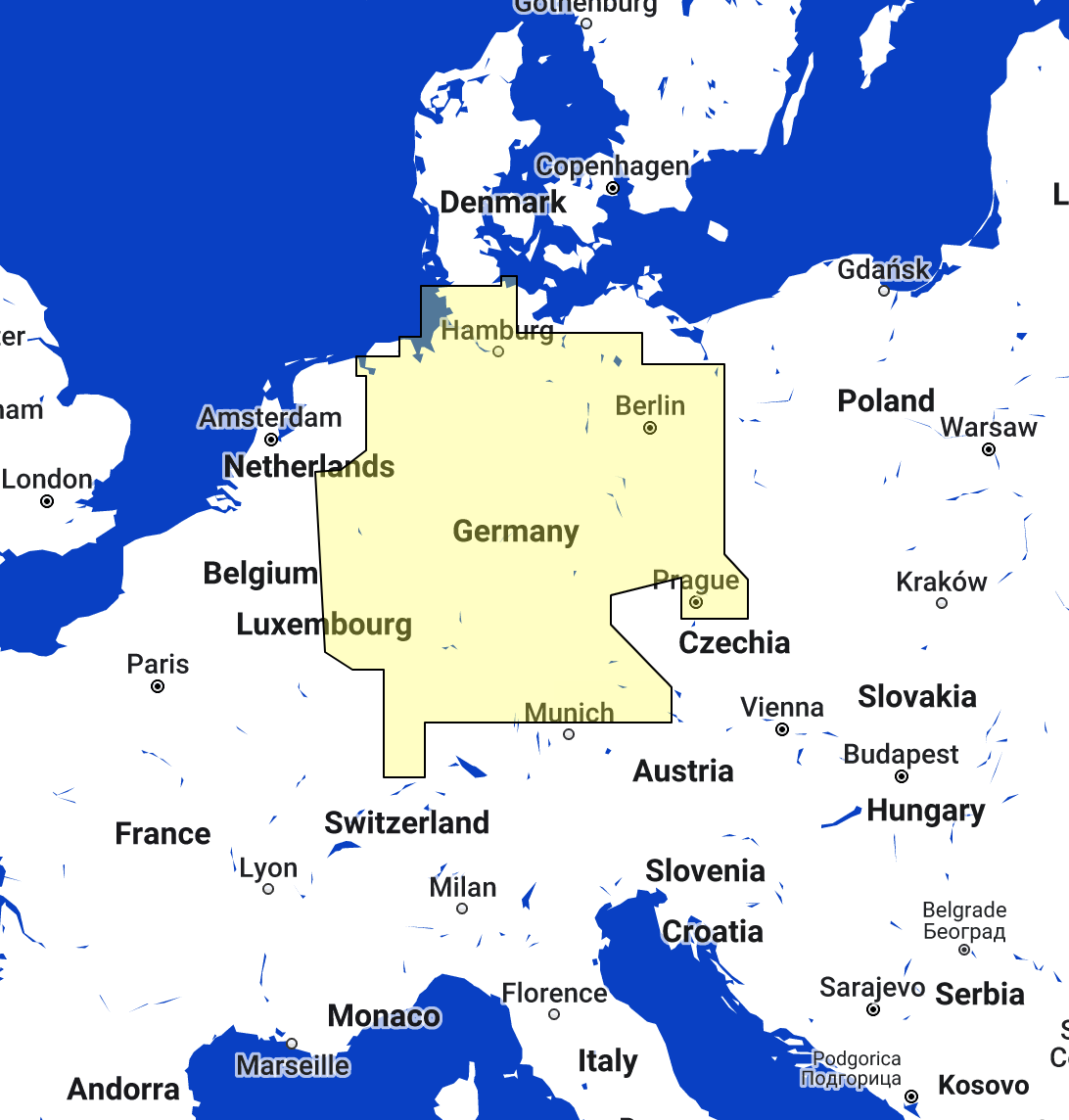 TimeZero - Germany Inland Waters Chart - SAIL360 watersport and boat ...