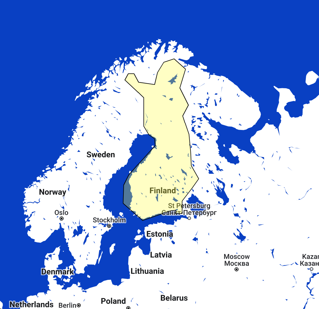 TimeZero - Finland Lakes Area Chart - SAIL360 watersport and boat equipment